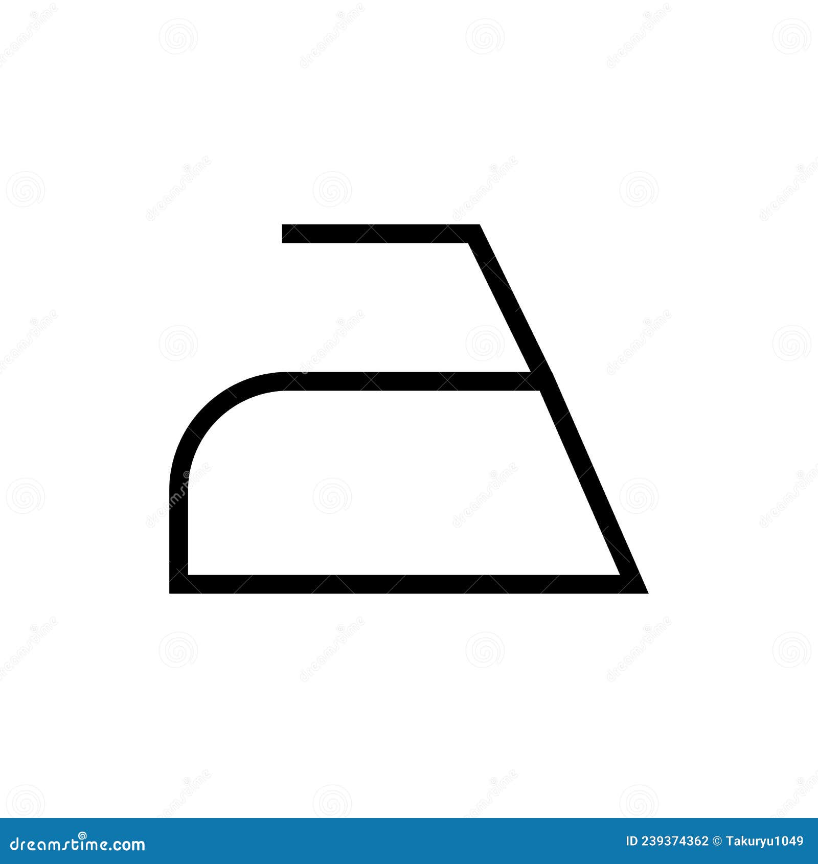 Simple Ironing Icon. Vector Illustration. Stock Vector - Illustration ...