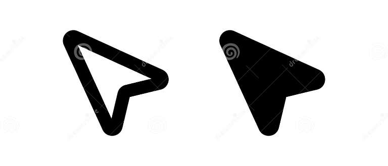 A Set of Mouse Cursor Icons. Computer Pointers. Vector. Stock Vector ...