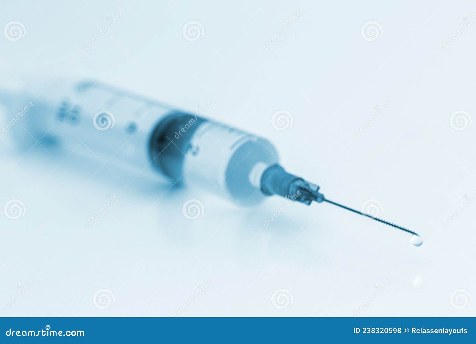Disposable Syringe with Drip Injection Solution Stock Photo - Image of ...