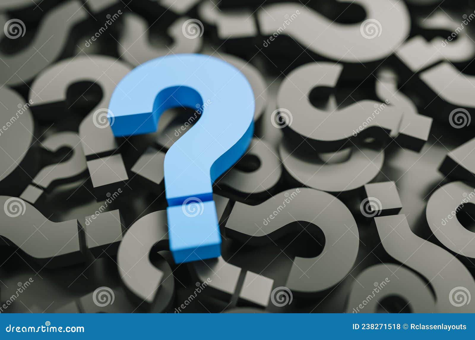 Blue Big Question Marks Background Stock Illustration - Illustration of ...
