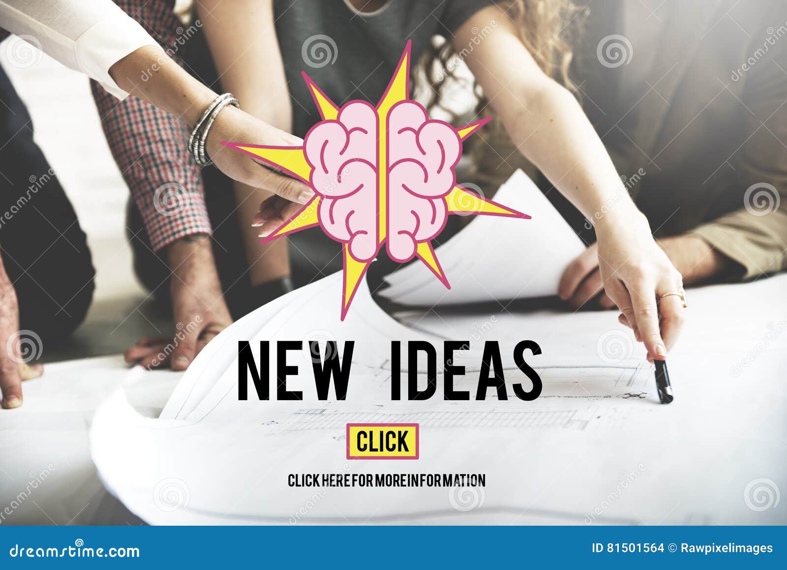 Ideas Brainstorming Vision Innovation Think Big Concept Stock Photo ...