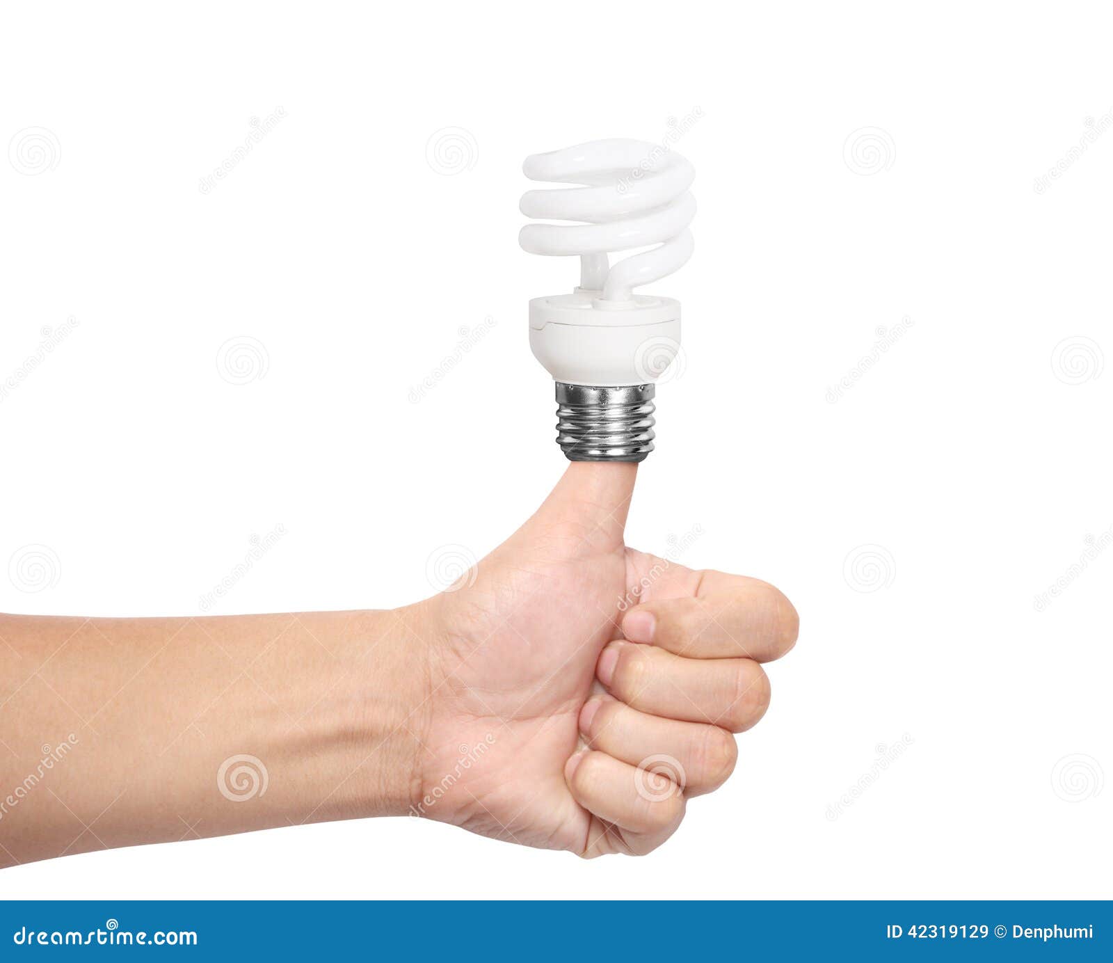 Ideas bulb light on hand stock image. Image of energy - 42319129