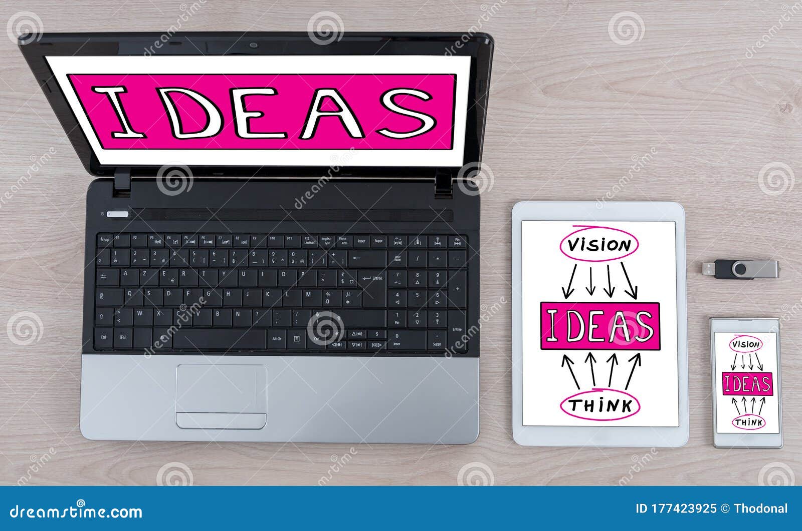 Ideas Concept on Different Devices Stock Image - Image of devices ...