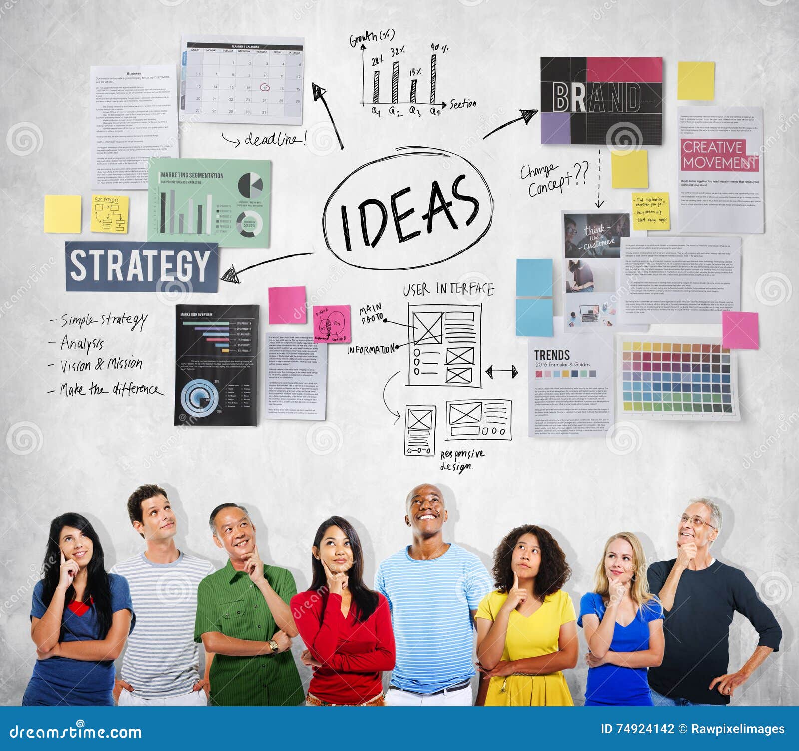 Ideas Concept Mission Proposal Strategy Vision Concept Stock Photo ...