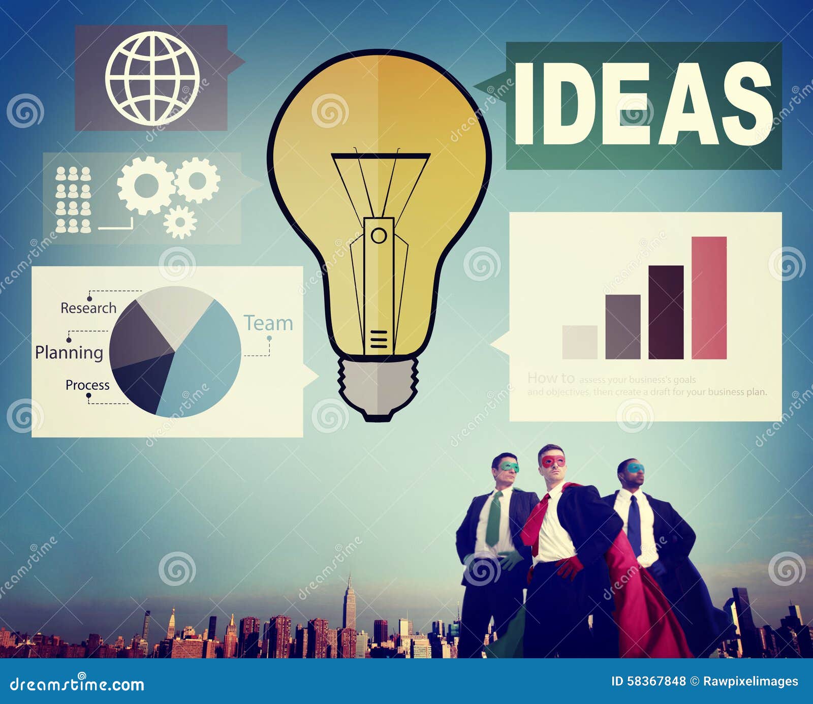 Ideas Creativity Graph Inspiration Thoughts Internet Concept Stock ...