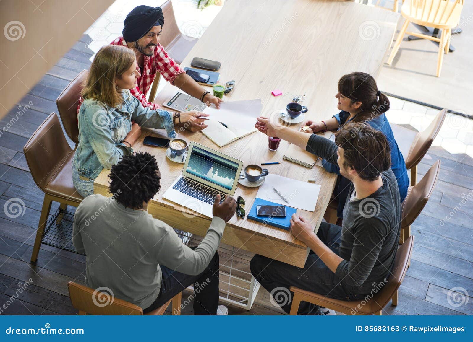 Ideas Creativity Planning Office Working Cafe Concept Stock Image ...