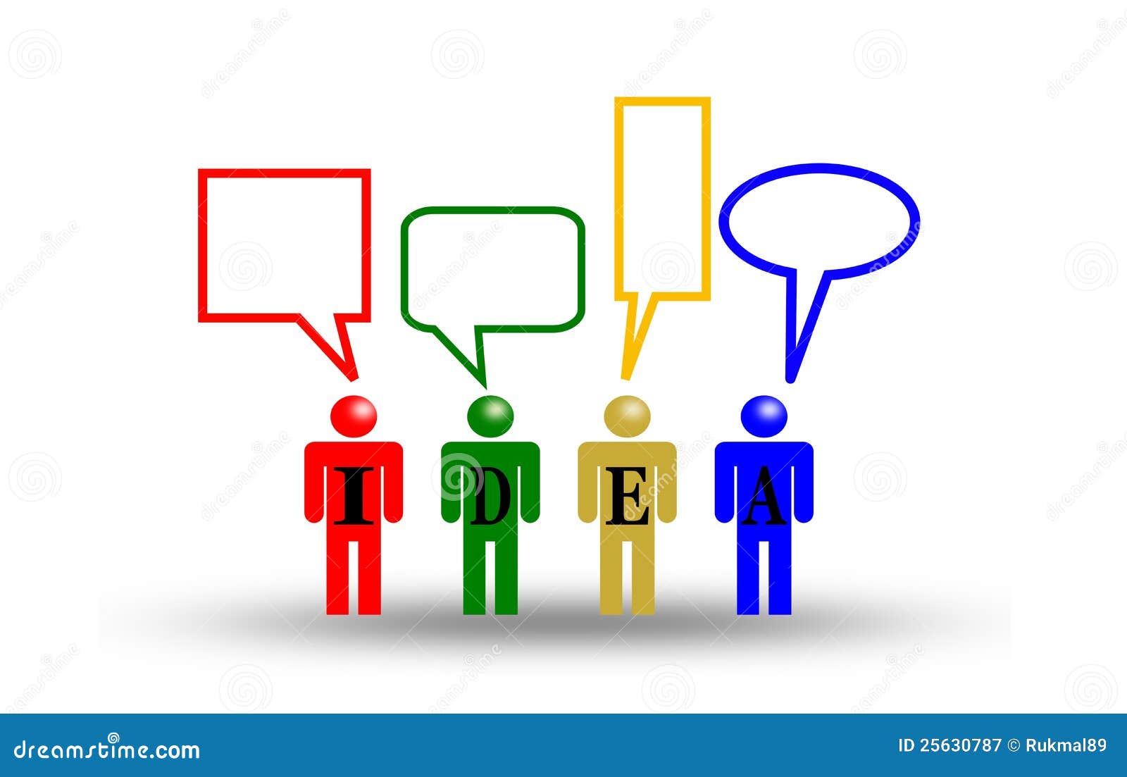 Ideas de la gente stock de ilustración. Ilustración de idea - 25630787