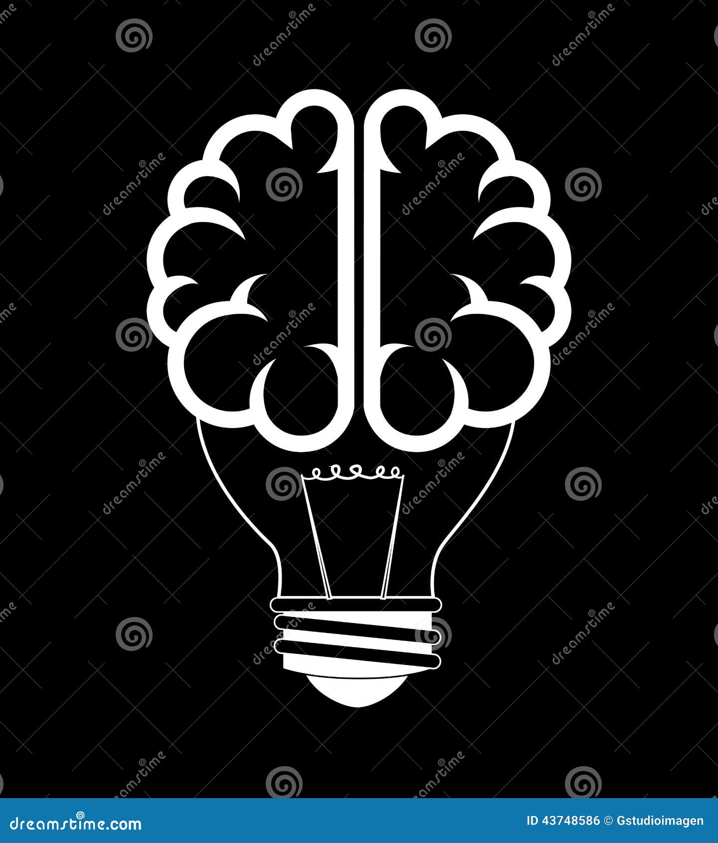 Ideas design stock vector. Illustration of cerebral, brain - 43748586