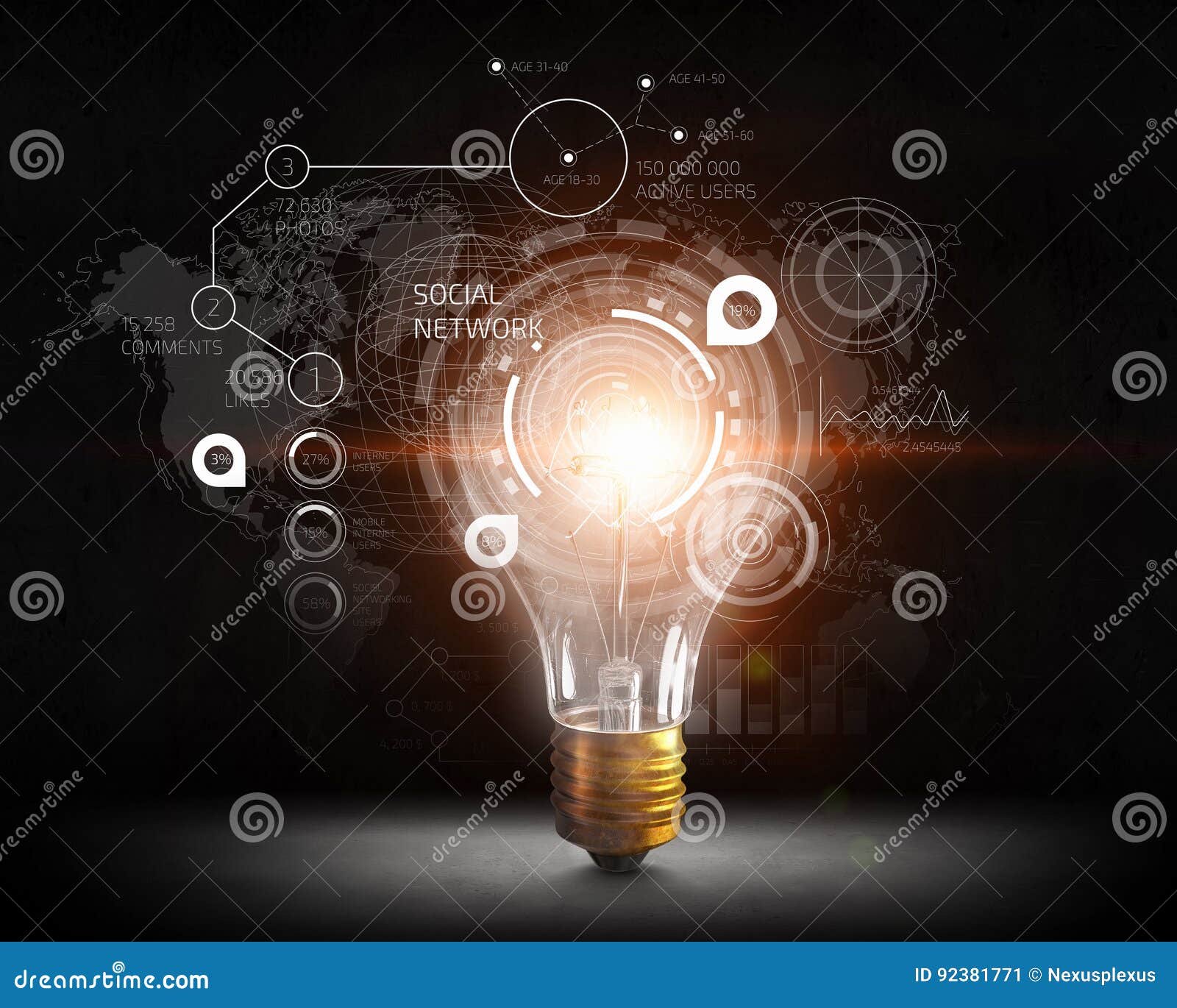 Ideas for Effective Networking Stock Image - Image of background, media ...