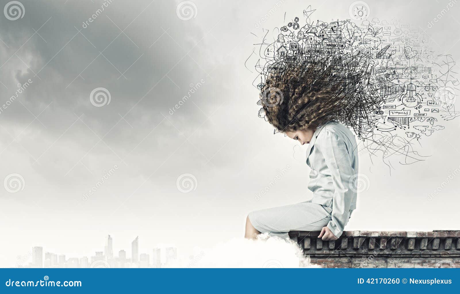 Ideas en mi cabeza foto de archivo. Imagen de proyecto - 42170260