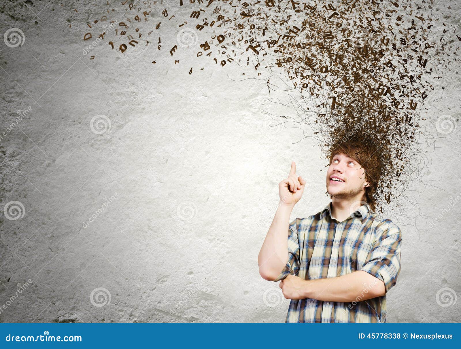 Ideas en mi cabeza foto de archivo. Imagen de gerencia - 45778338