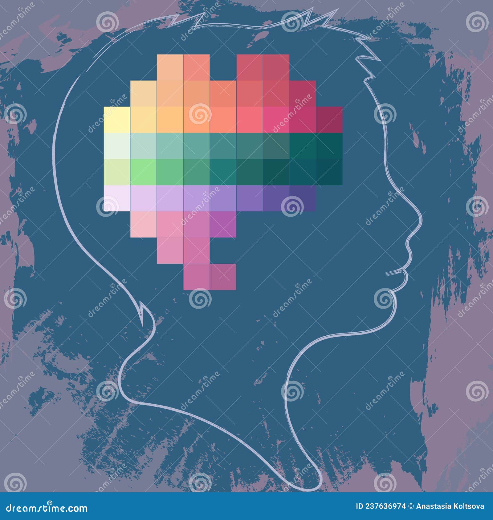 Thinking stock vector. Illustration of squares, ideas - 237636974