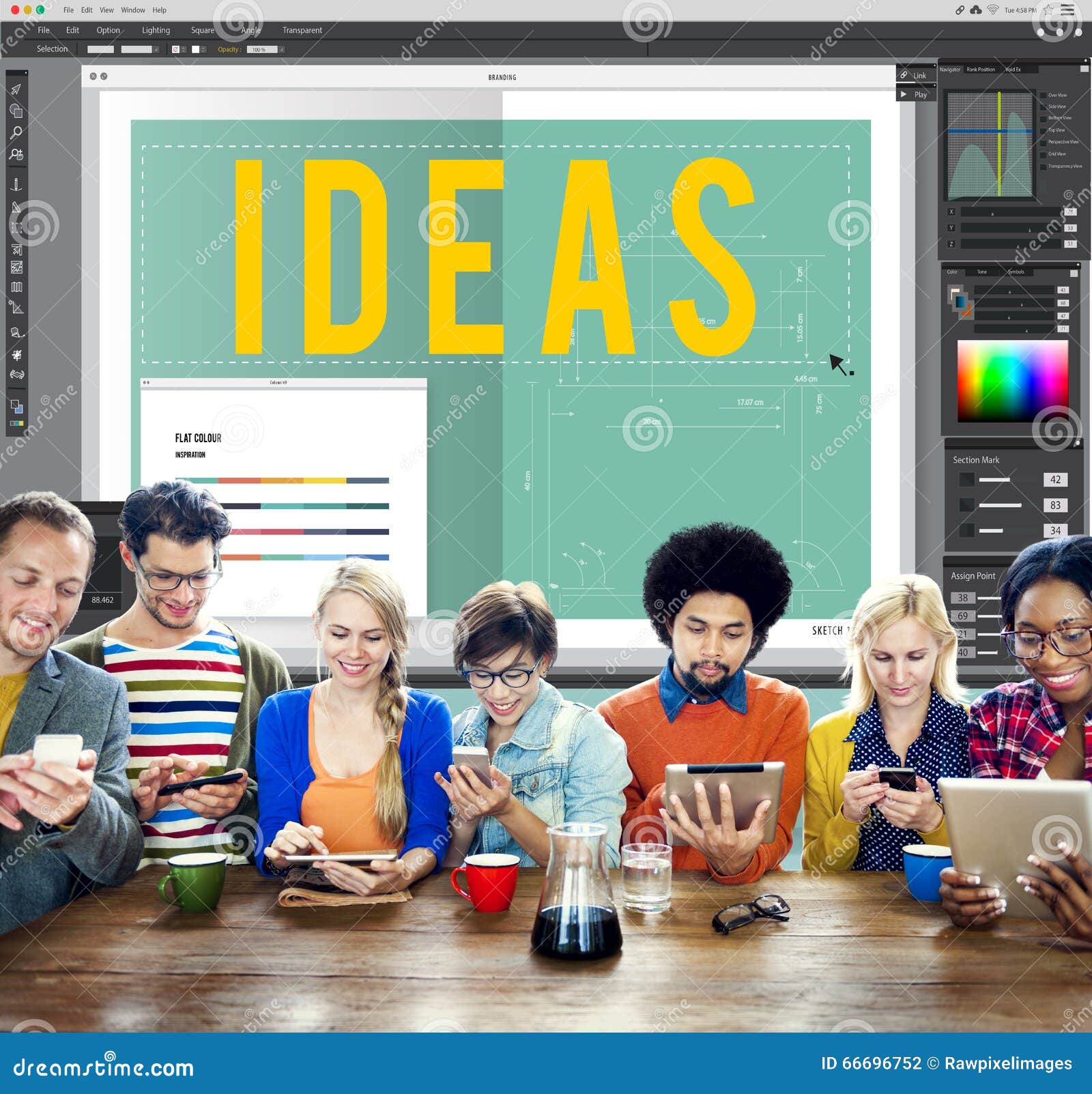 Ideas Idea Vision Design Plan Objective Mission Concept Stock Photo ...