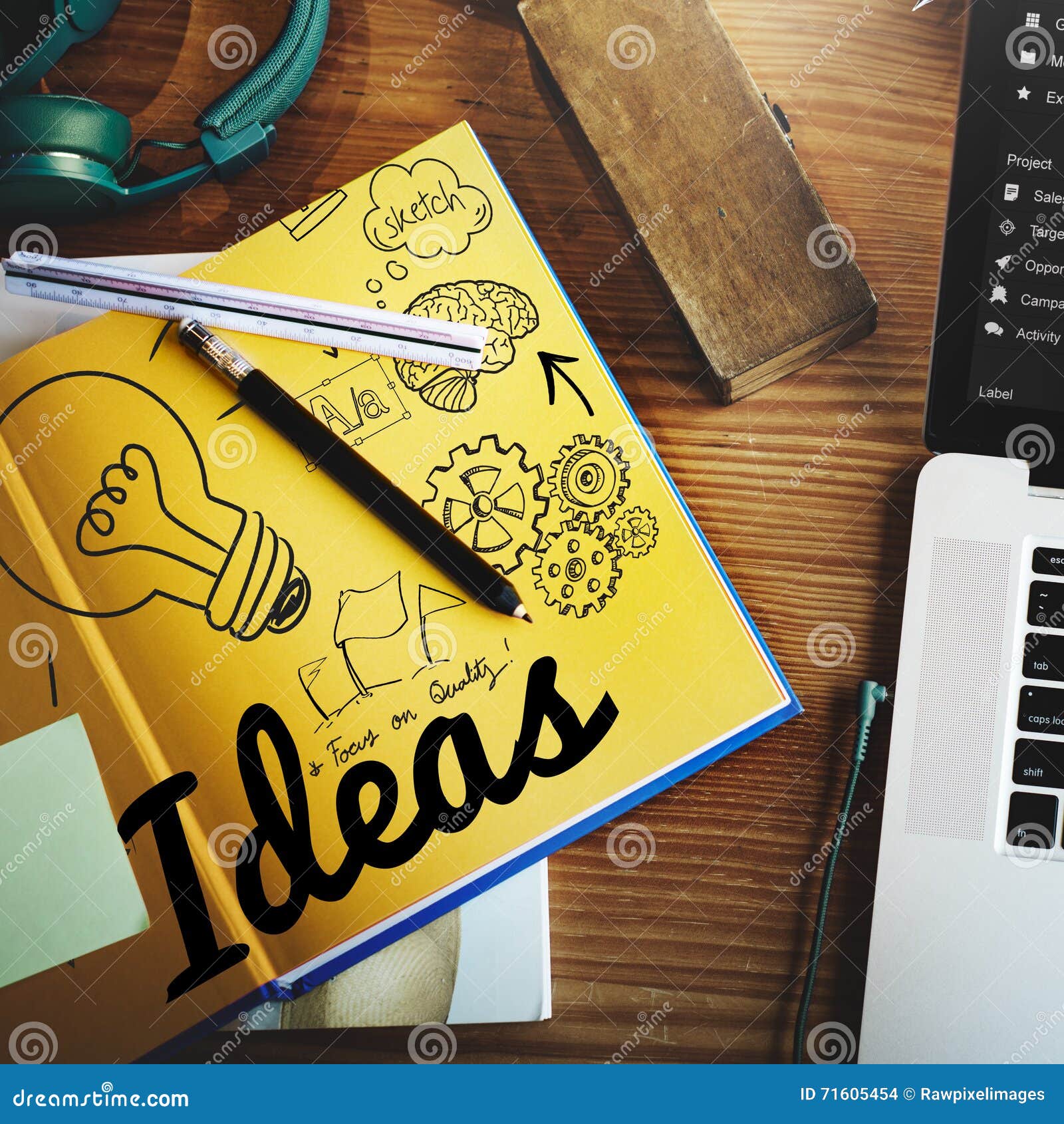 Ideas Idea Vision Design Plan Objective Mission Concept Stock Photo ...