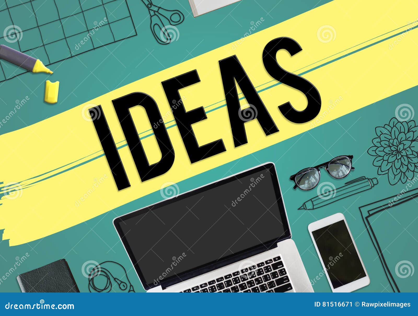 Ideas Idea Vision Design Plan Objective Mission Concept Stock ...