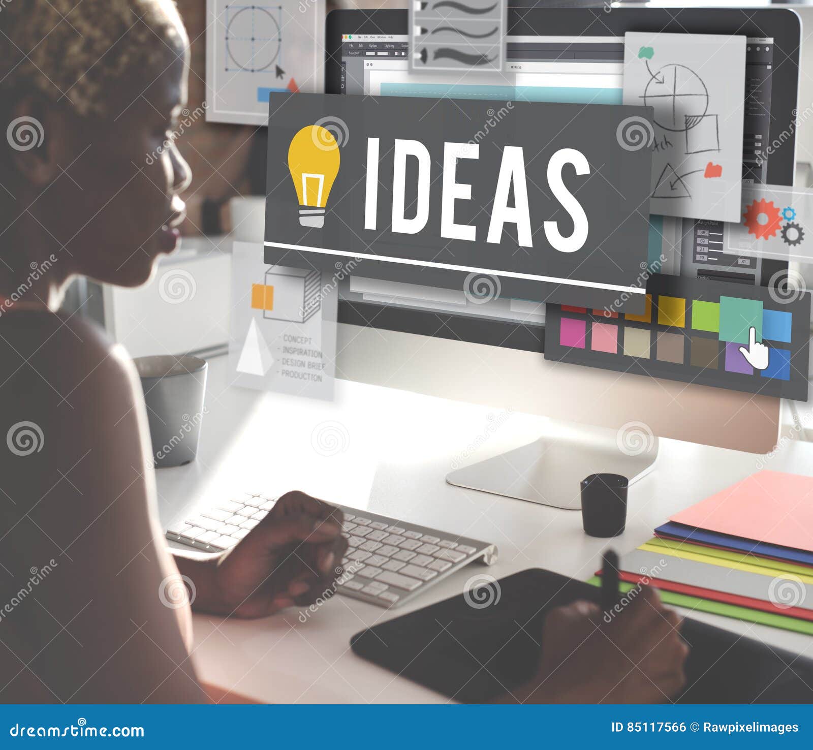 Ideas Innovation Creativity Plan Thoughts Concept Stock Photo - Image ...