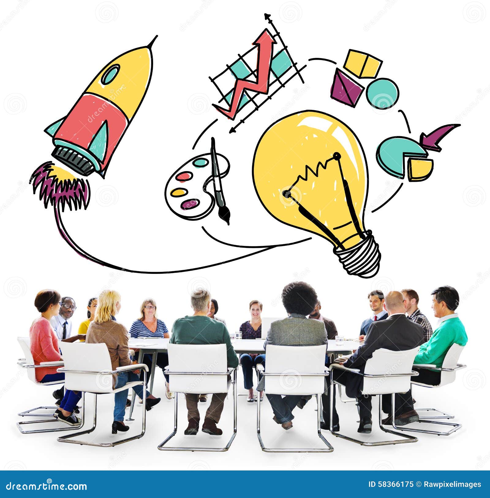 Ideas Inspiration Think Creative Research Concept Stock Image - Image ...