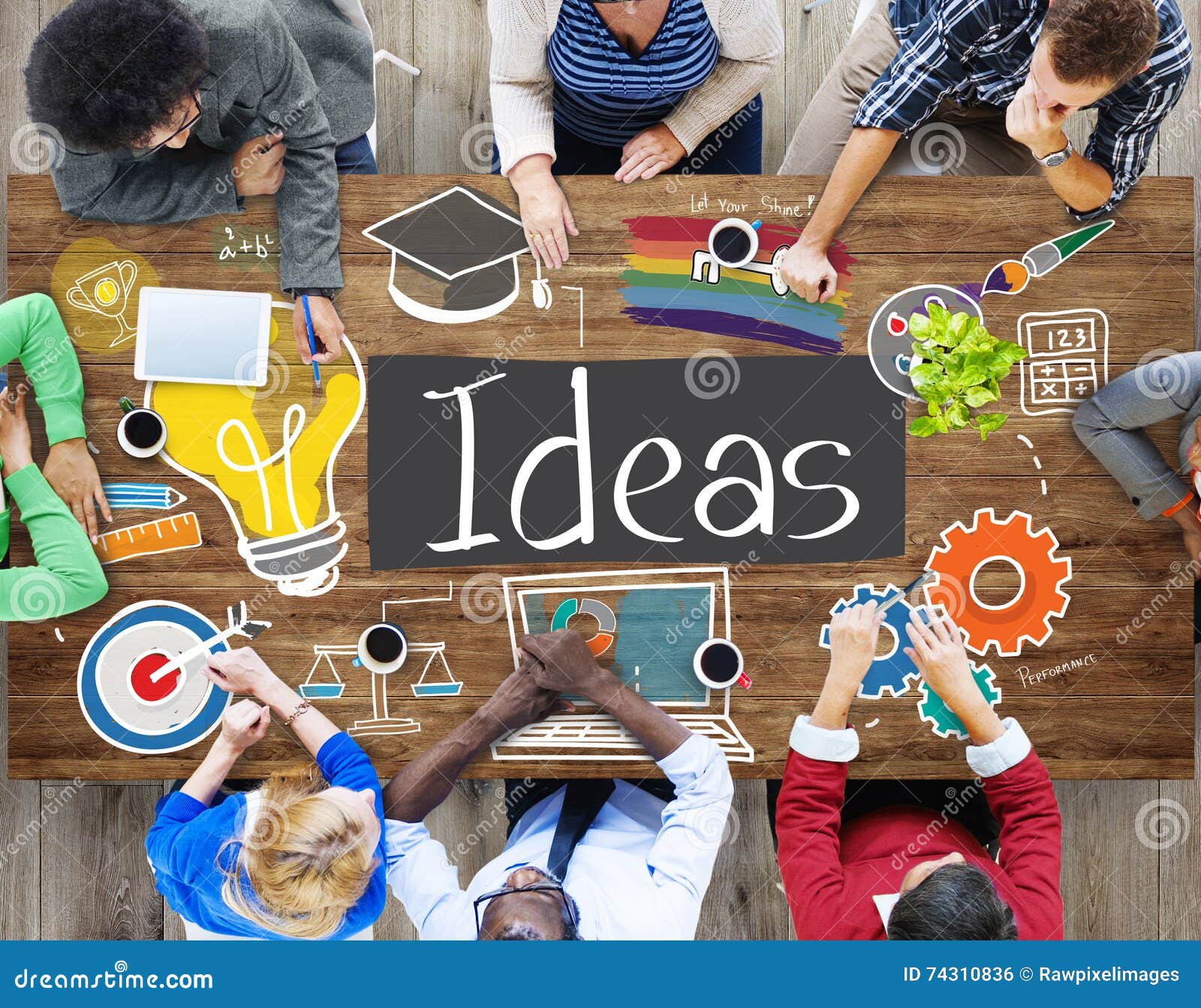 Ideas Inspire Creative Thinking Motivation Concept Stock Photo - Image ...