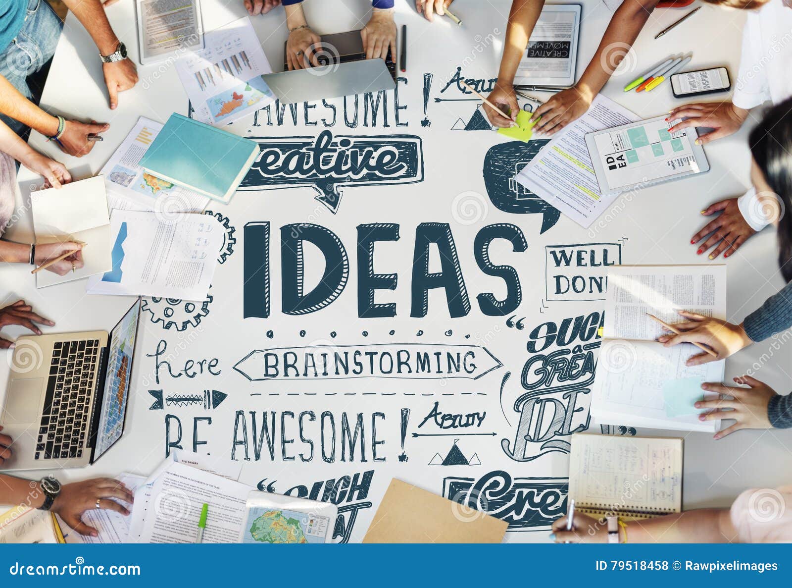 Ideas Inspire Creative Thinking Motivation Concept Stock Photo ...