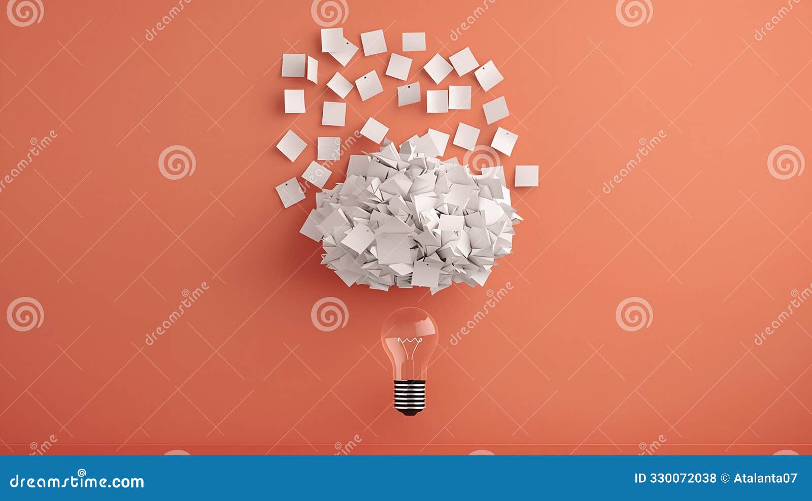 Ideas, Notes, Imagination and Solution. Minimal Style Stock Photo ...