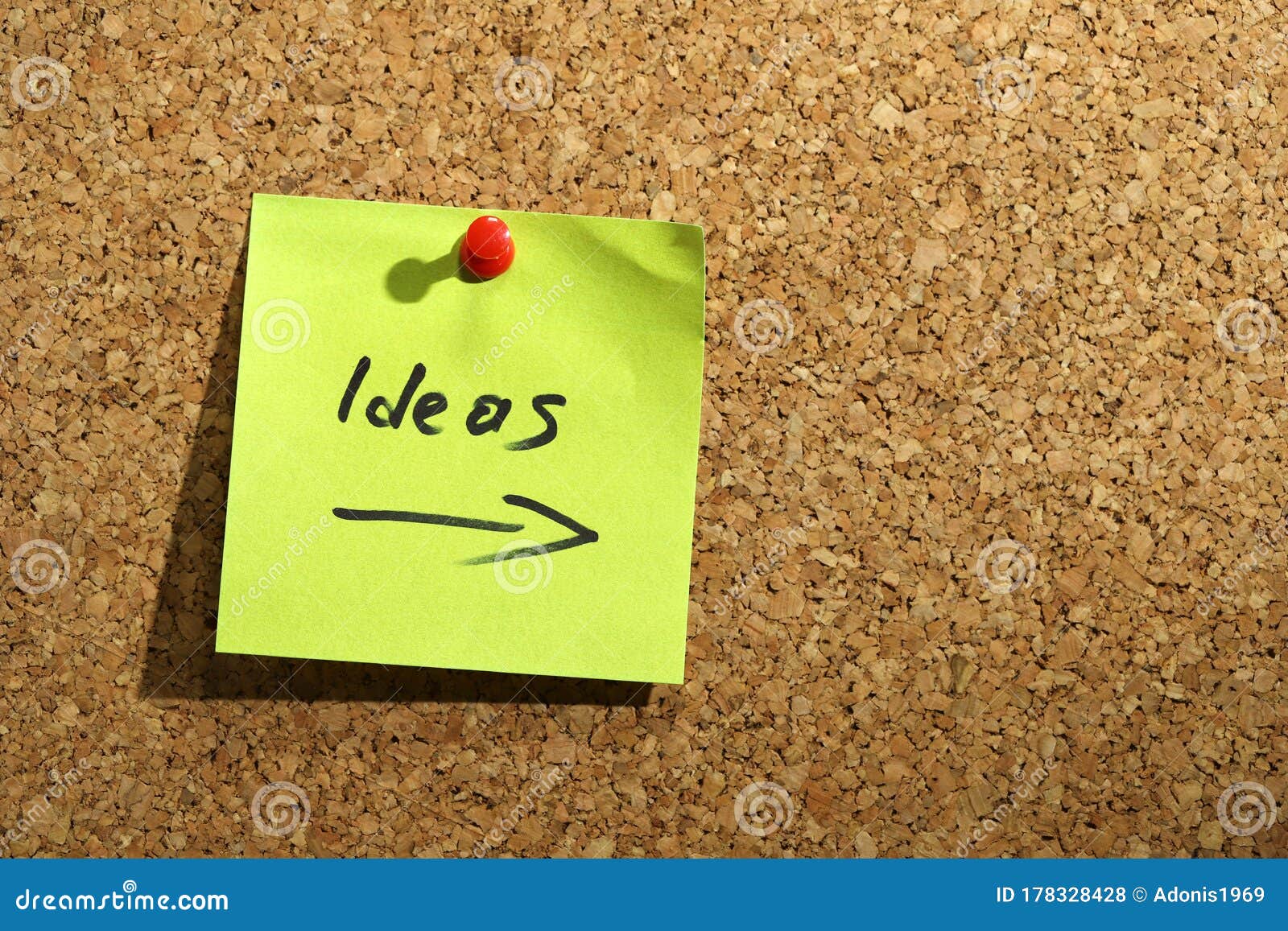 Ideas post it stock photo. Image of imagination, conceptual - 178328428