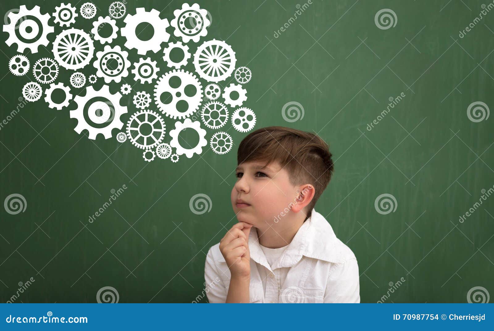 Ideas in Process of Forming Stock Photo - Image of chalk, clever: 70987754