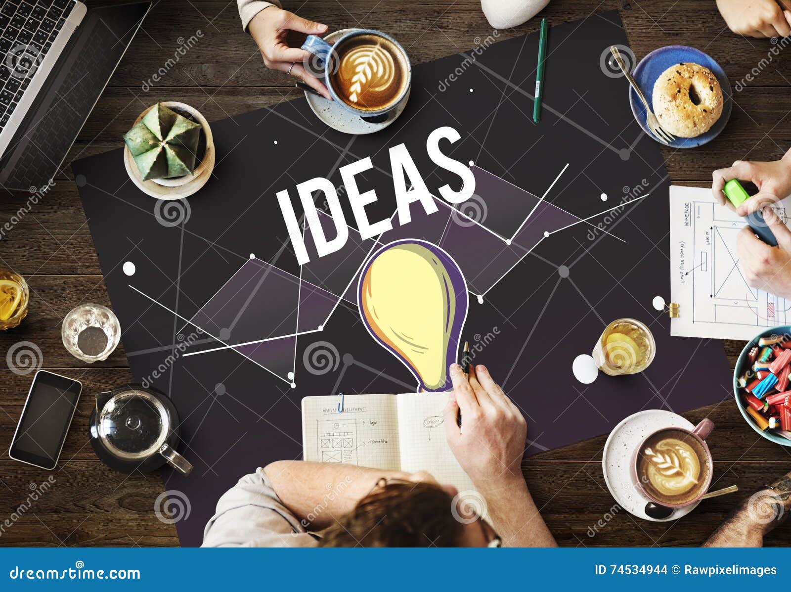 Ideas Progress Vision Inspiration Design Concept Stock Photo - Image of ...