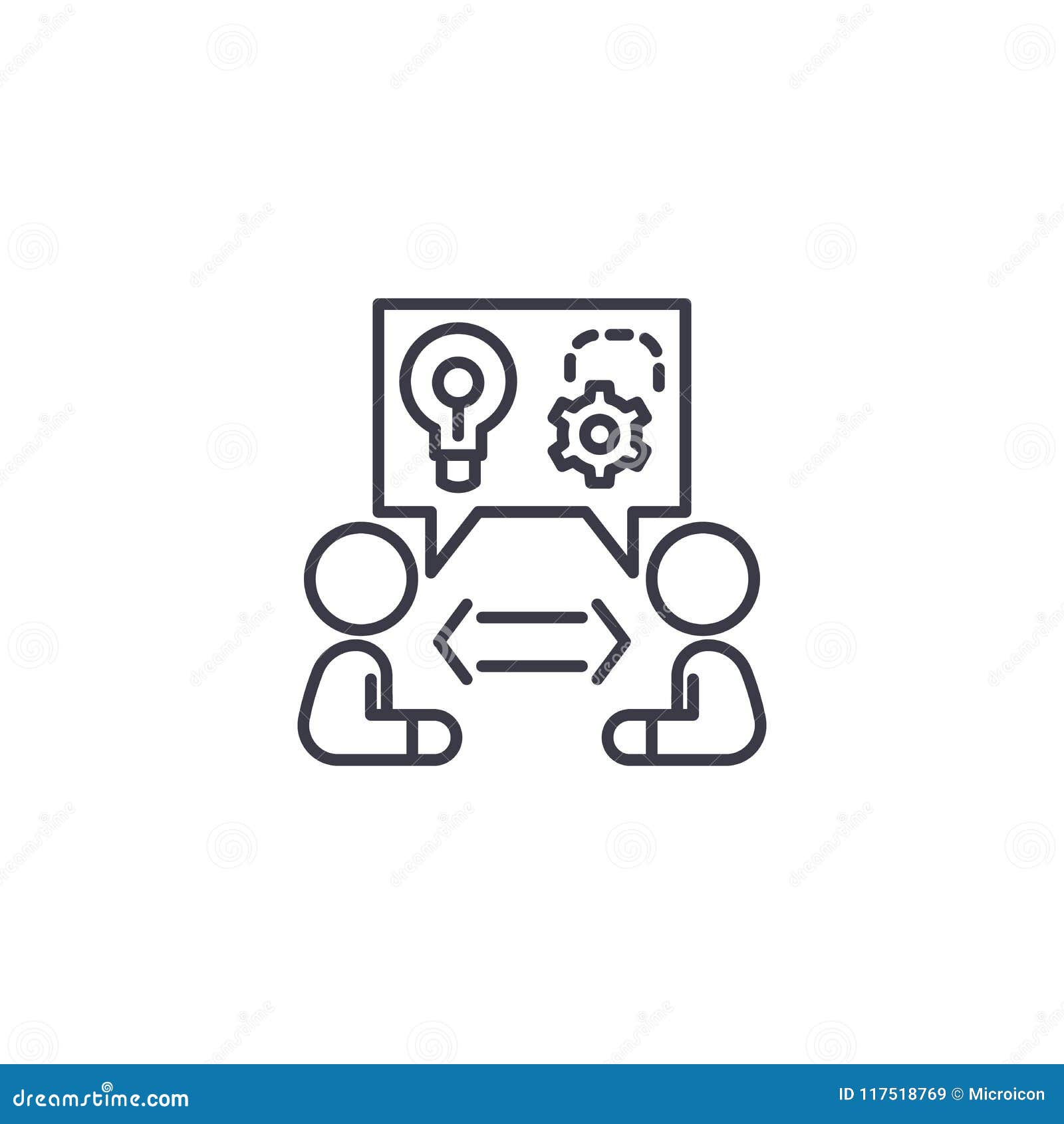Ideas Sharing Linear Icon Concept. Ideas Sharing Line Vector Sign ... Ideas Sharing Linear Icon Concept. Ideas Sharing Line Vector Sign ...