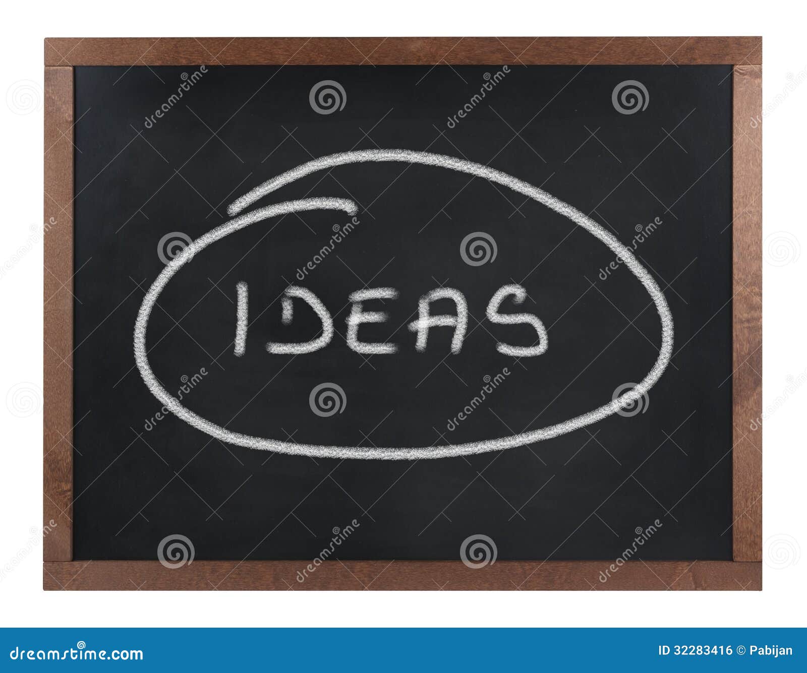 Ideas sign on blackboard stock photo. Image of business - 32283416