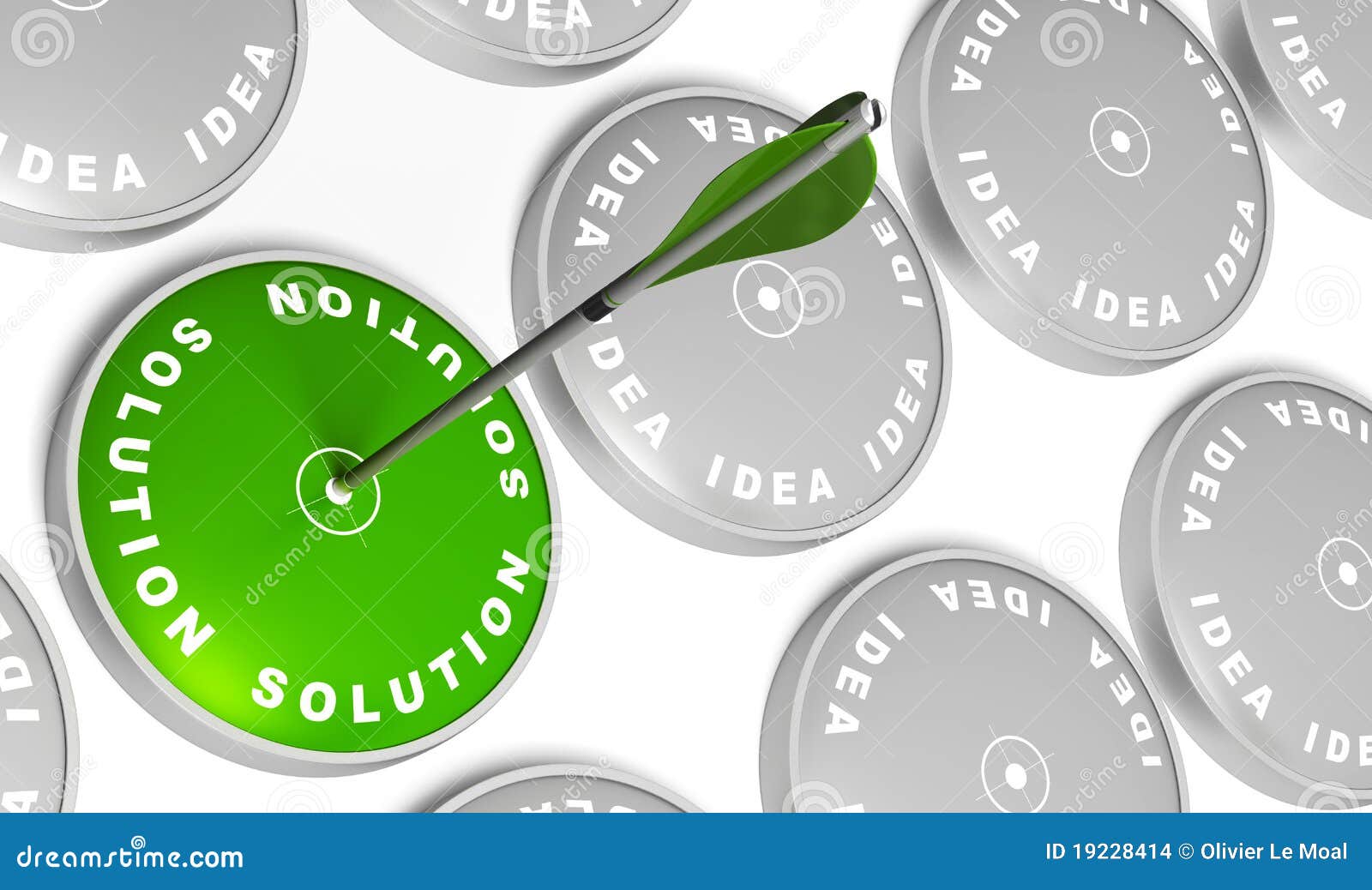 Ideas turned to solution stock illustration. Illustration of idea ...