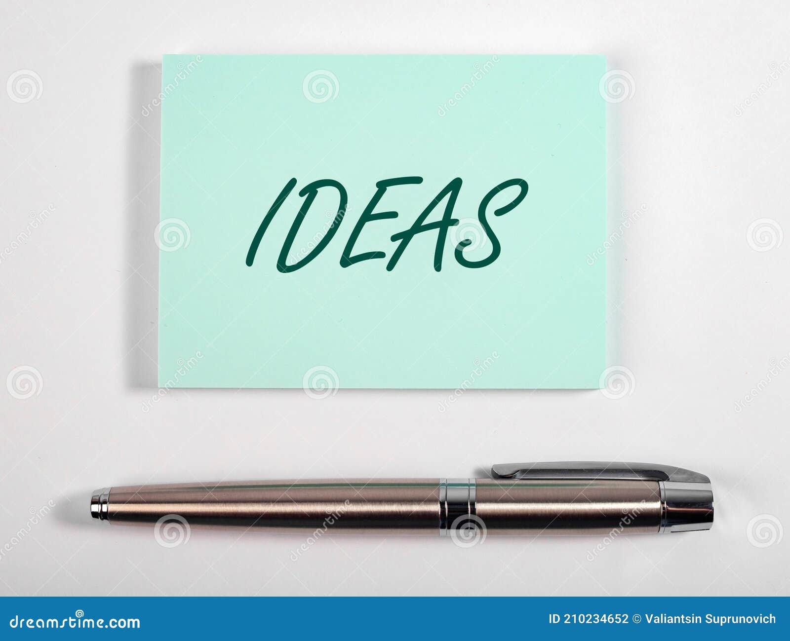 Ideas Word on Paper, Inscription on Sheet Stock Photo - Image of ...
