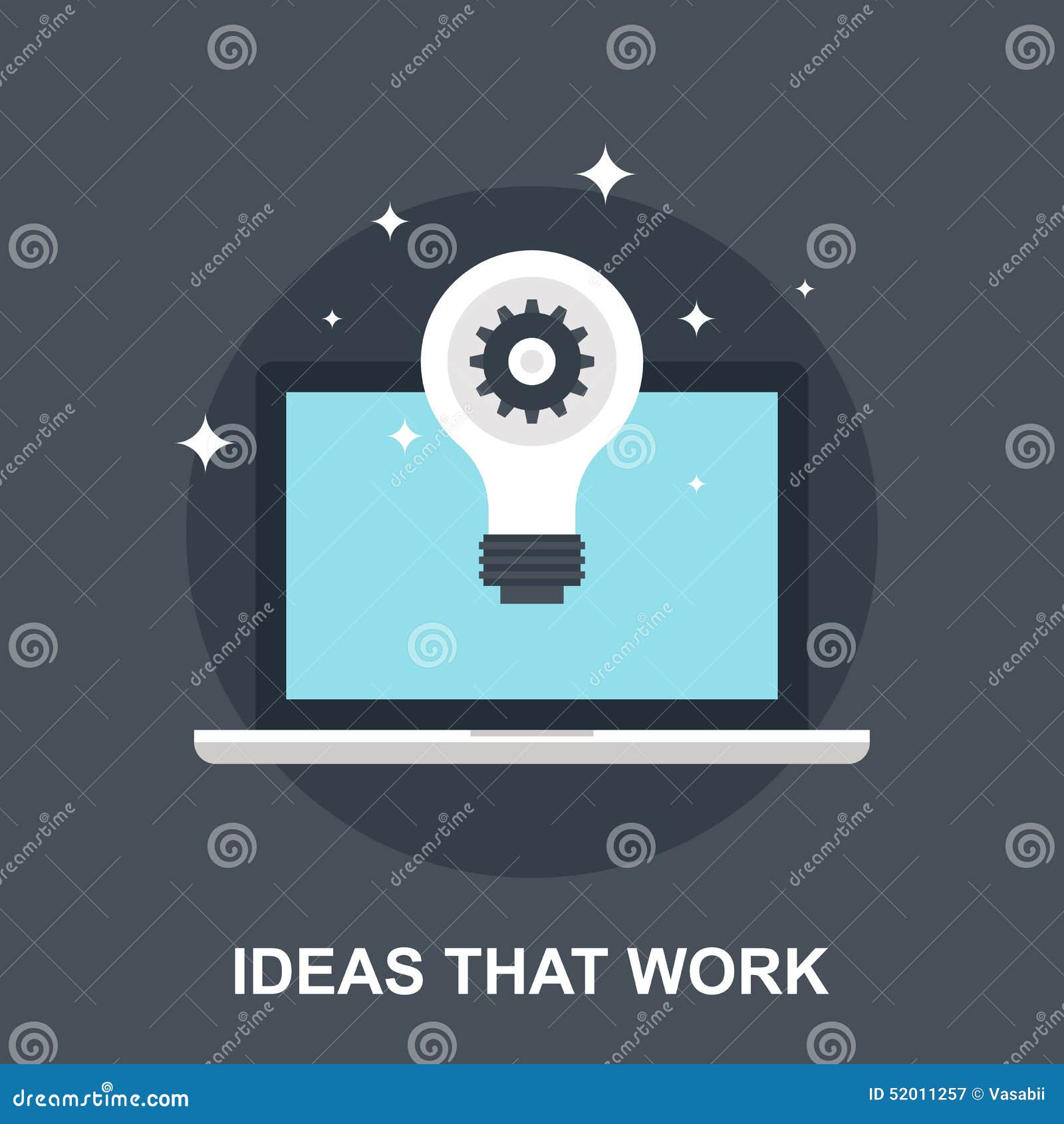 Ideas that Work stock vector. Illustration of application - 52011257