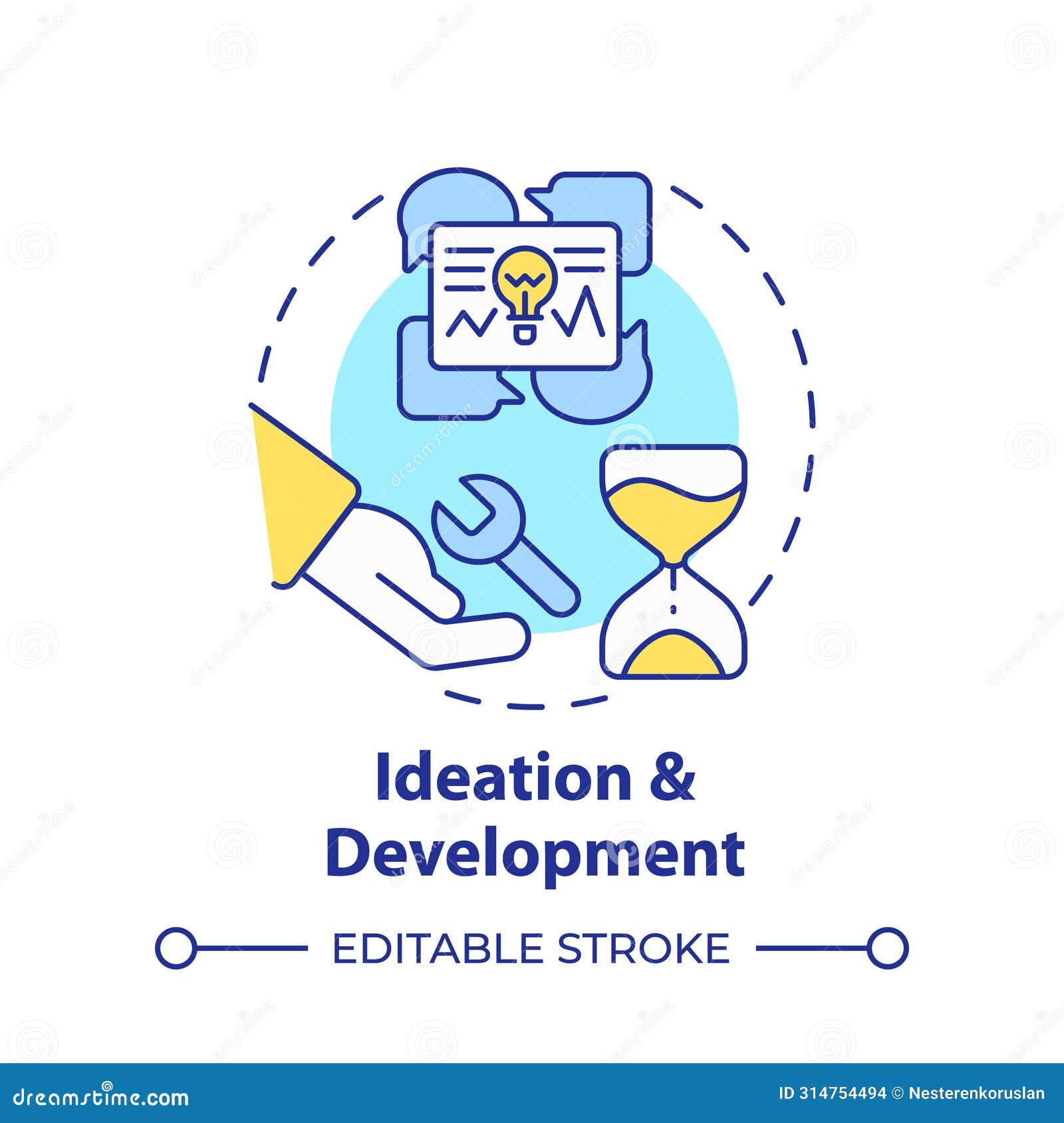 Ideation and Development Multi Color Concept Icon Stock Vector ... Ideation and Development Multi Color Concept Icon Stock Vector ...
