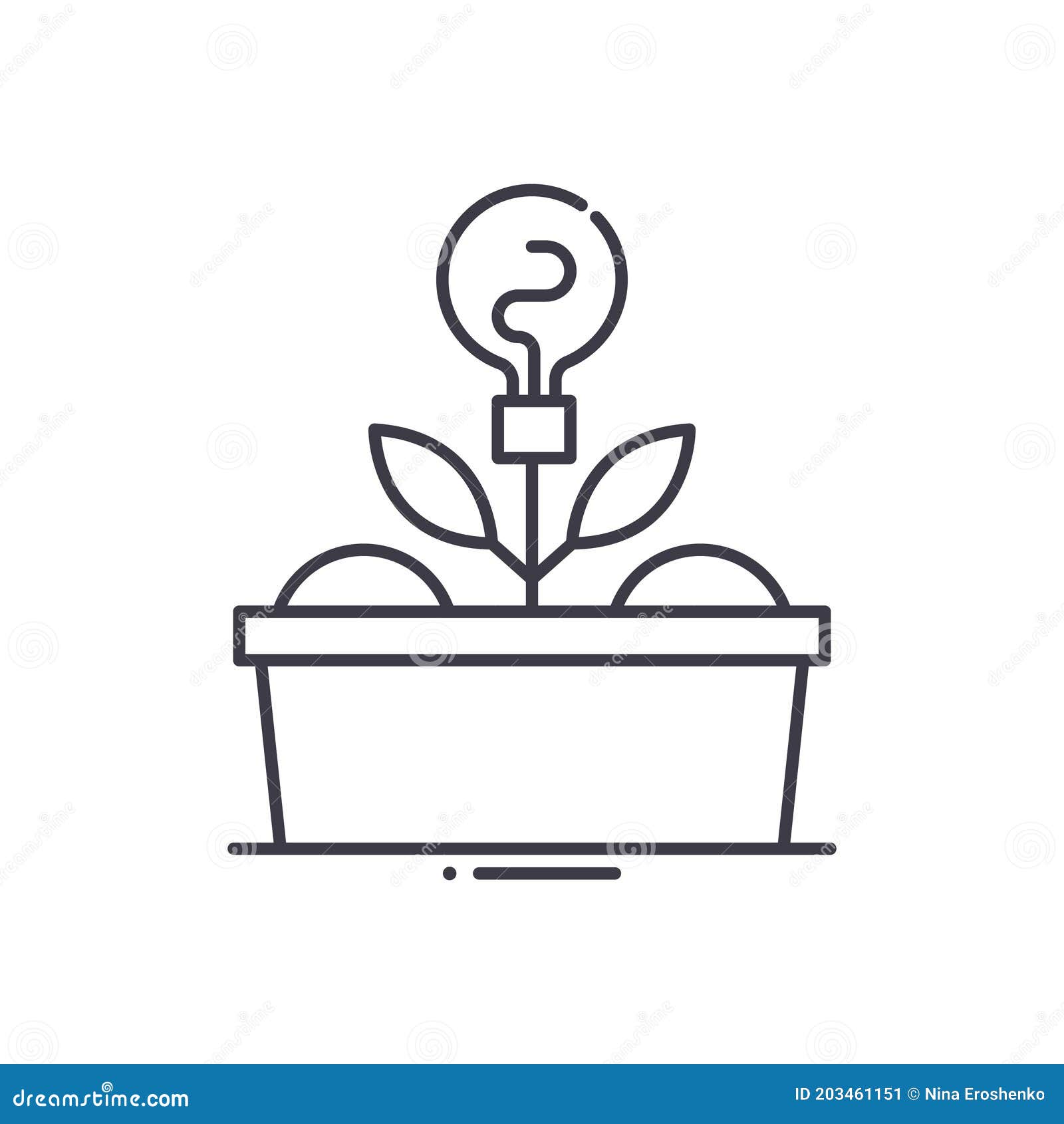 Ideation Icon, Linear Isolated Illustration, Thin Line Vector, Web ...