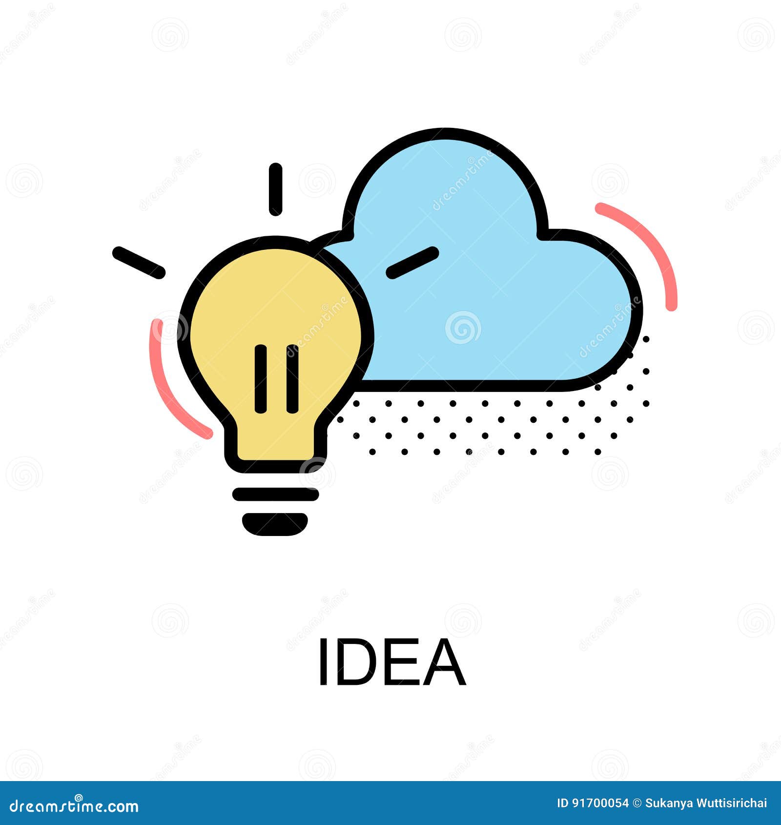 Idee Grafisch Pictogram Vector Illustratie Stock Illustratie ...