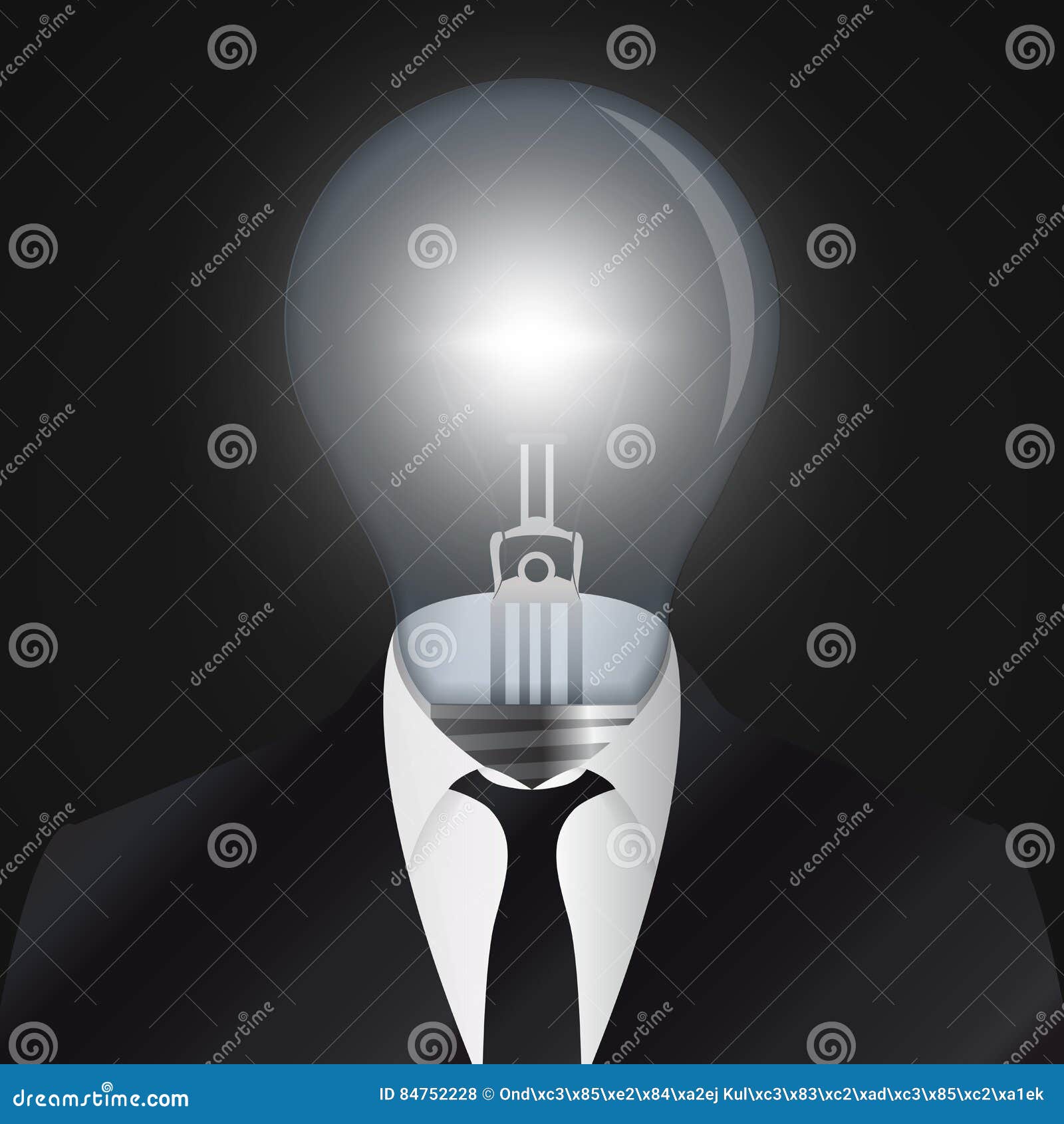 Idee Menselijk Hoofd Met Bolsymbool Vector Vector Illustratie ...