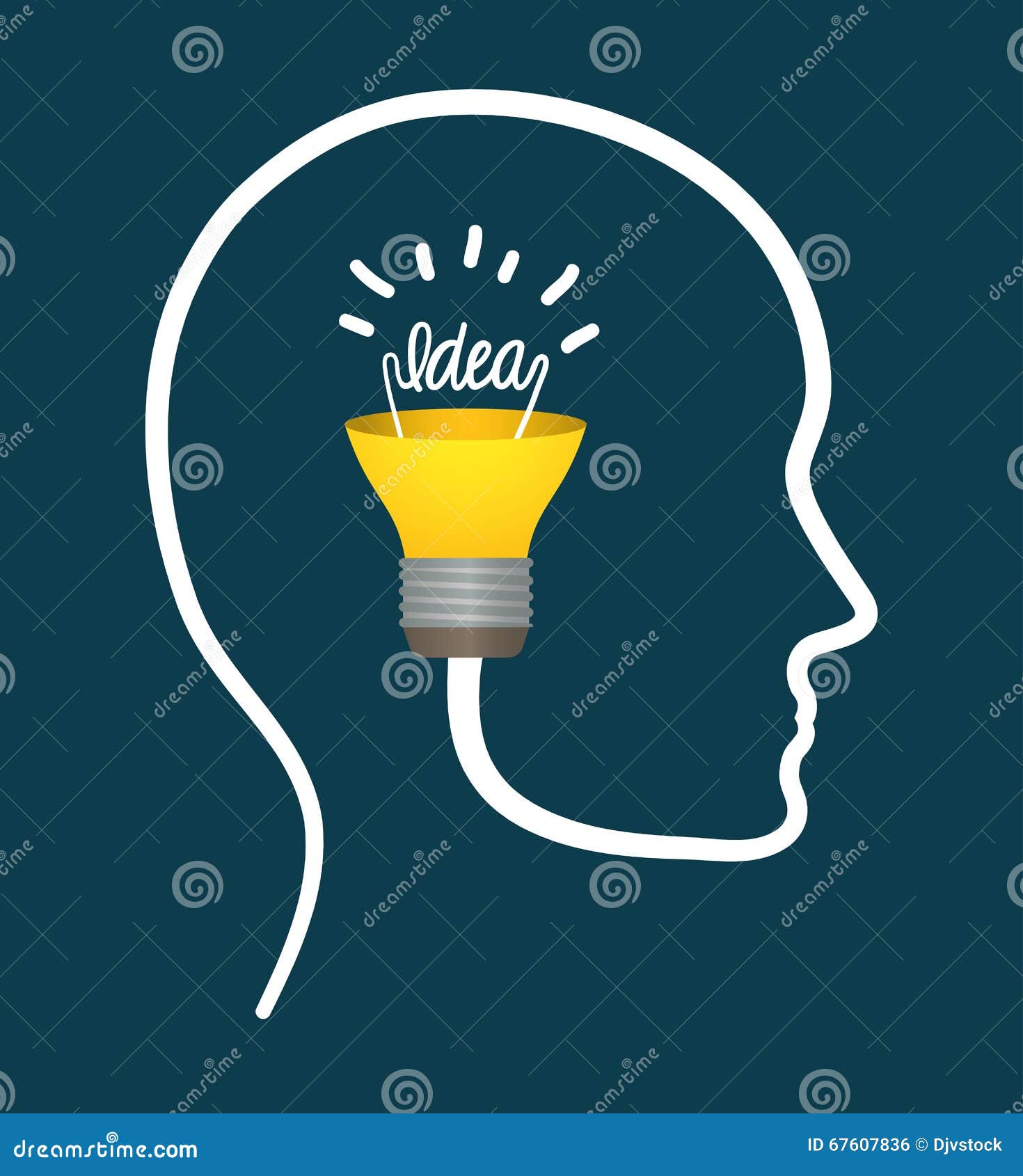 Idee Und Denken Unterschiedliches Design Vektor Abbildung ...