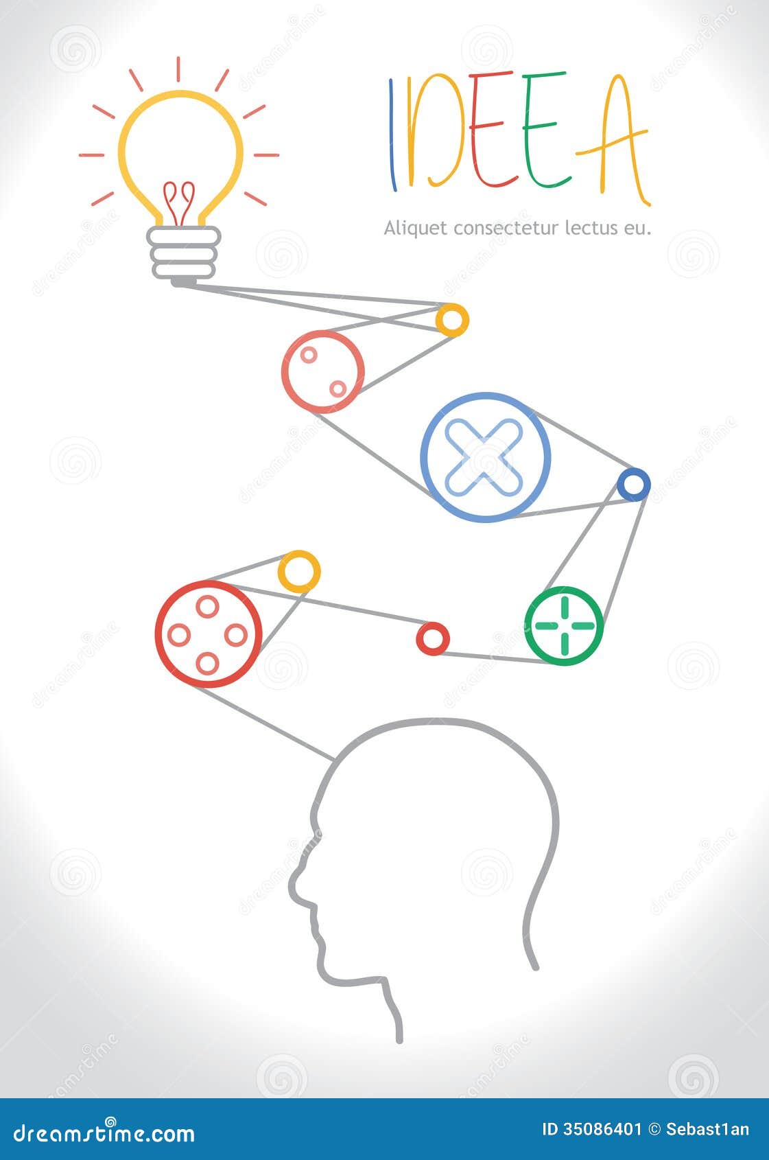 Prodigy Inside Human Mind - Pictured As Word Prodigy Inside A Head With ...