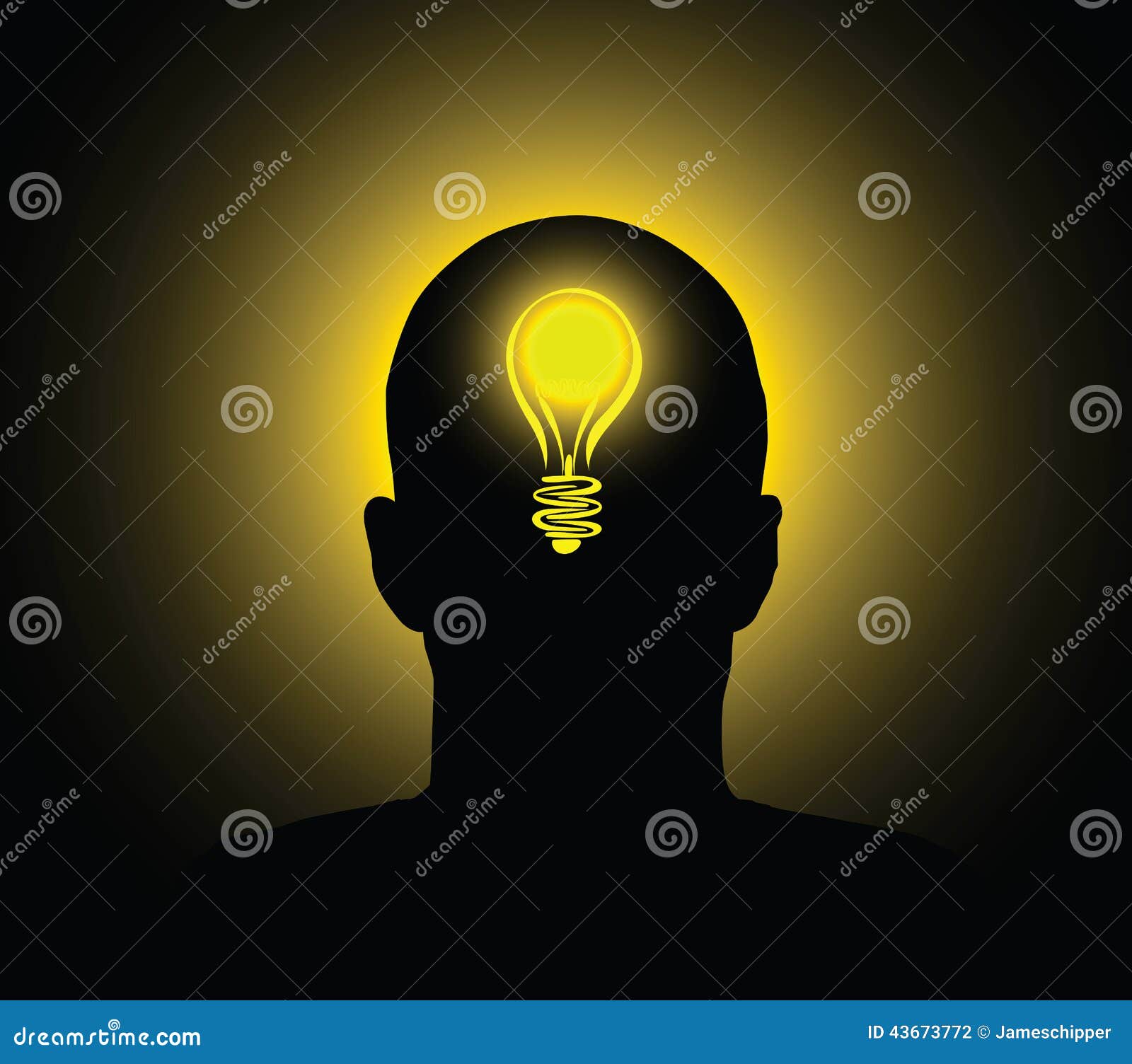 Ideia da ampola ilustração stock. Ilustração de soquete - 43673772