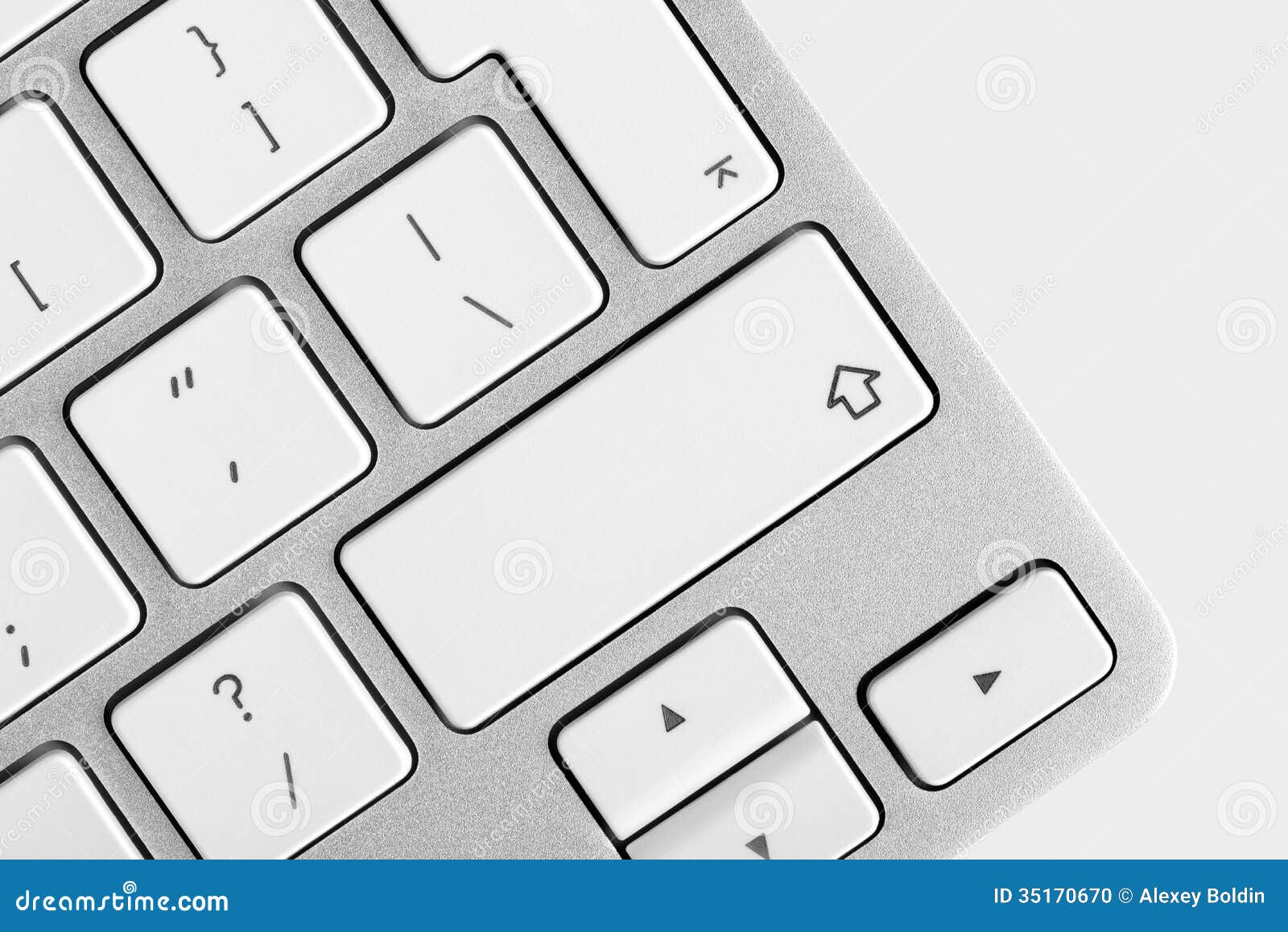 Ideia Superior Do Close-up De Uma Tecla Shift Do Teclado De Computador ...