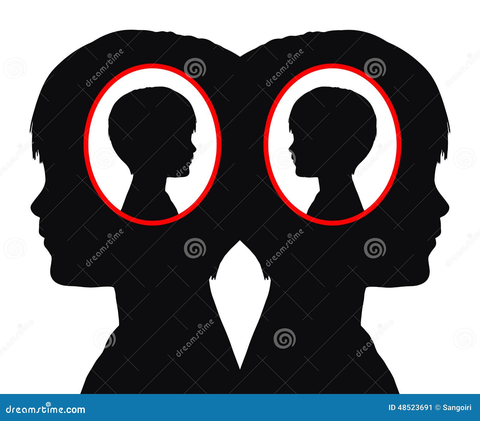 Identical Twins Royalty-Free Stock Image | CartoonDealer.com #10008004