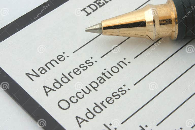 Identification stock image. Image of introduction, macro - 622005