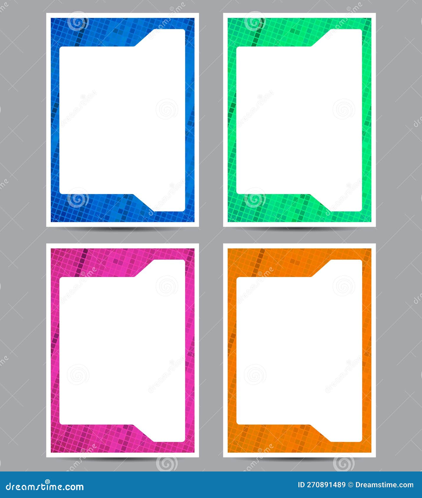 Identification Abstract Card Frame Border Template Stock Vector ...