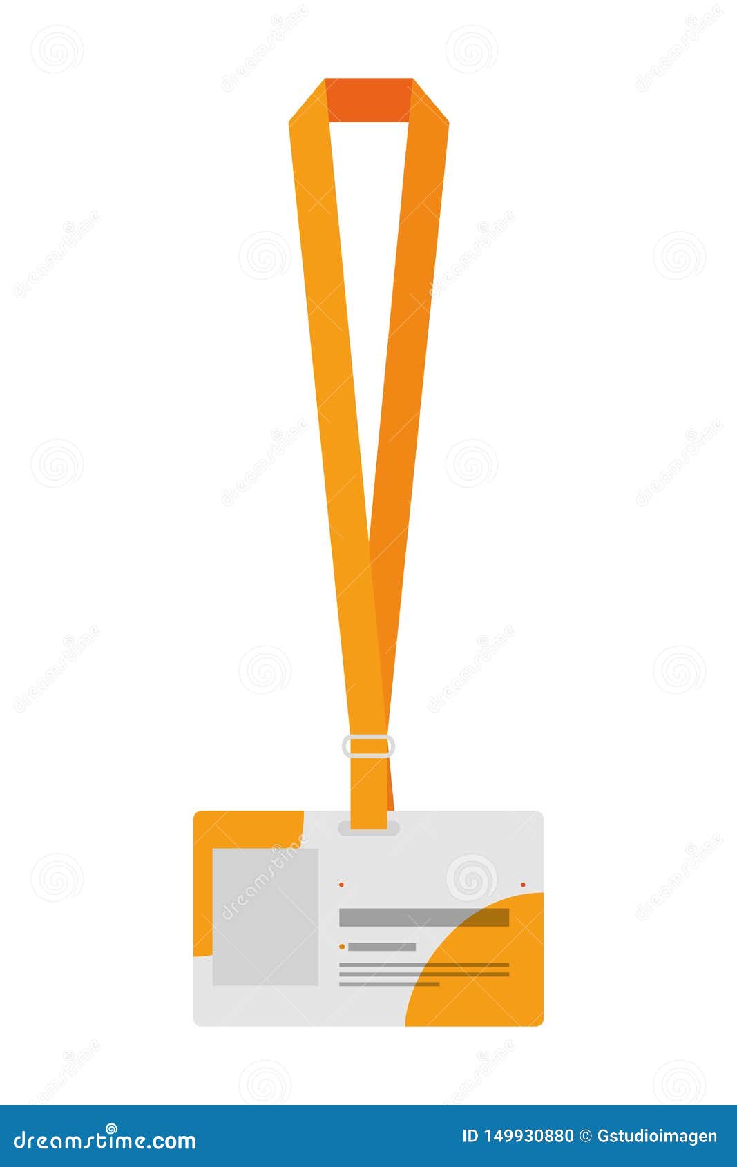 Identification Badge Isolated Icon Vector Illustration Stock ...