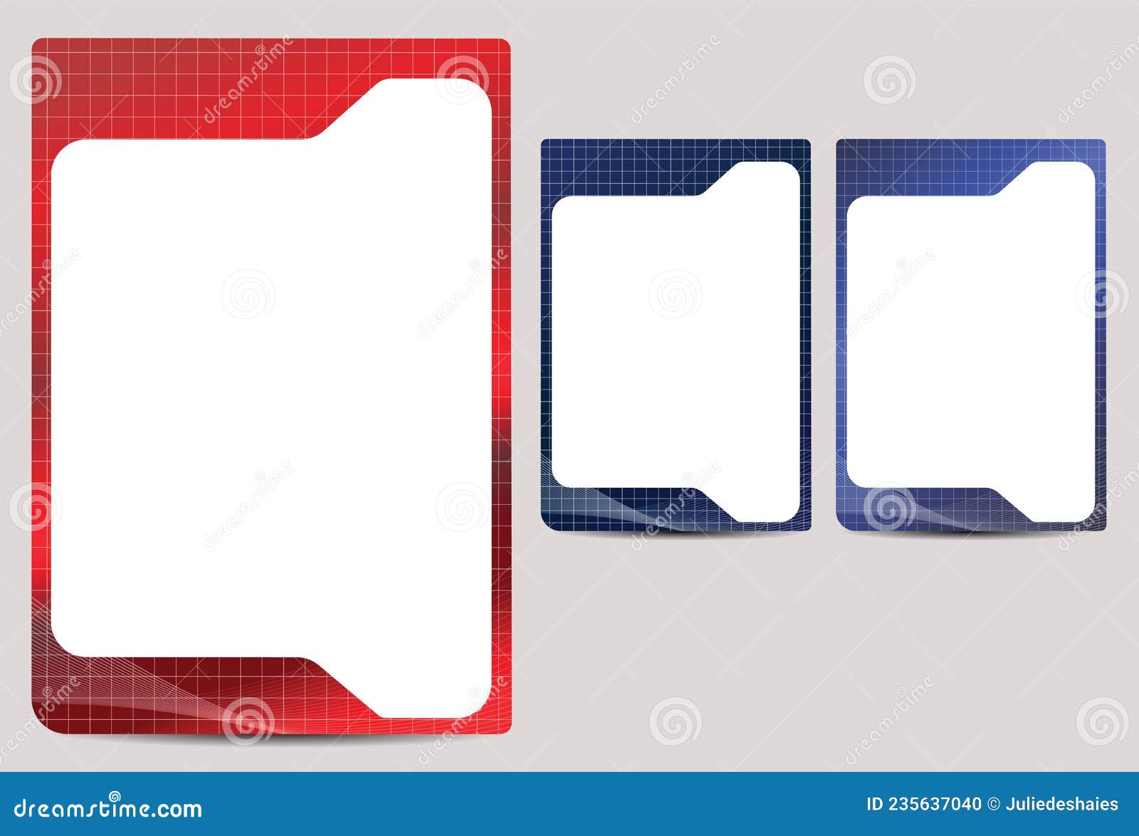 Identification Card Frame Template Design Stock Vector - Illustration ... Identification Card Frame Template Design Stock Vector - Illustration ...