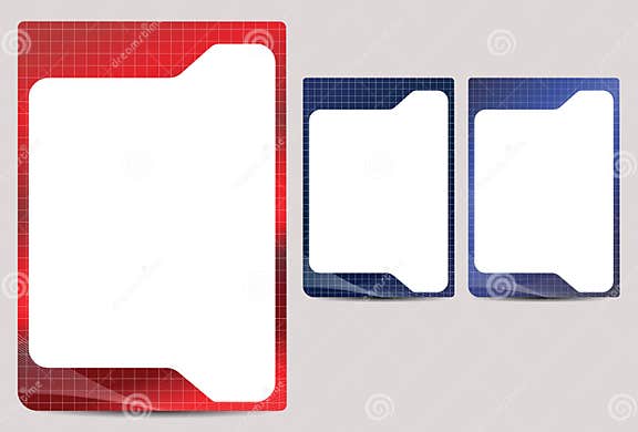 Identification Card Frame Template Design Stock Vector - Illustration ...
