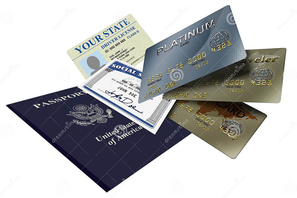 Identification documents stock photo. Image of commercial - 4283632