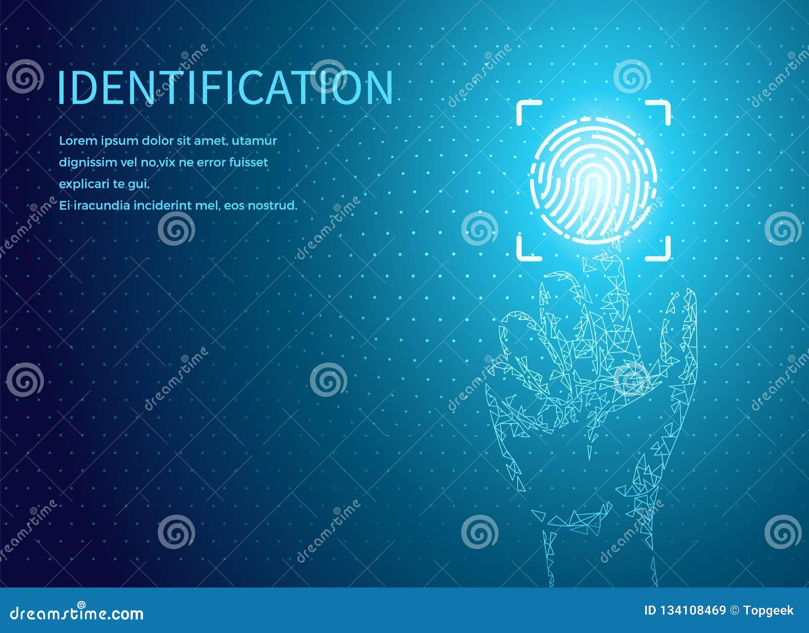 Identification Poster With Text Sample Vector | CartoonDealer.com ...
