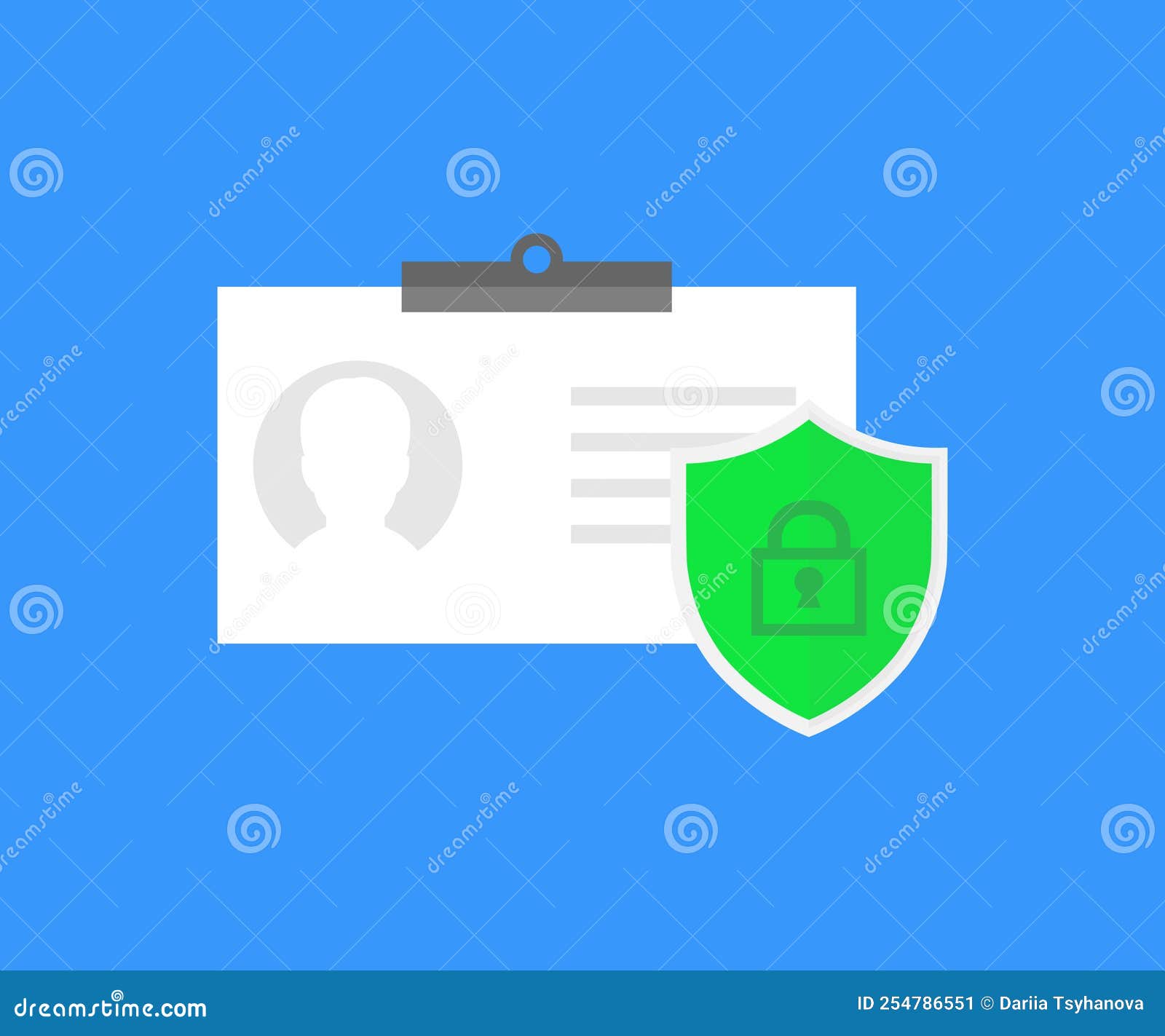 Identification, Security Concept Logo Design. Data Security, Protection ...
