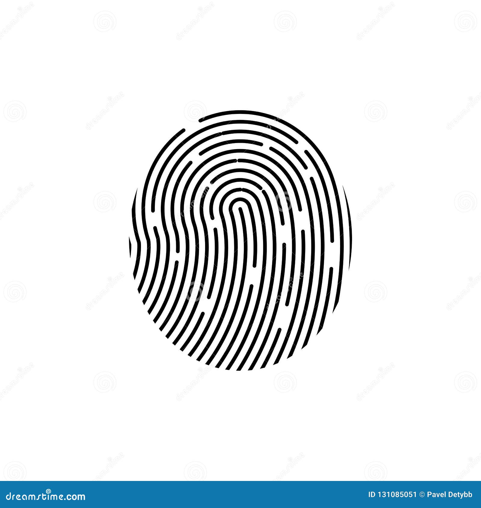 Identification Symbol. Fingerprint Icon. Vector Illustrations. Flat ... Identification Symbol. Fingerprint Icon. Vector Illustrations. Flat ...